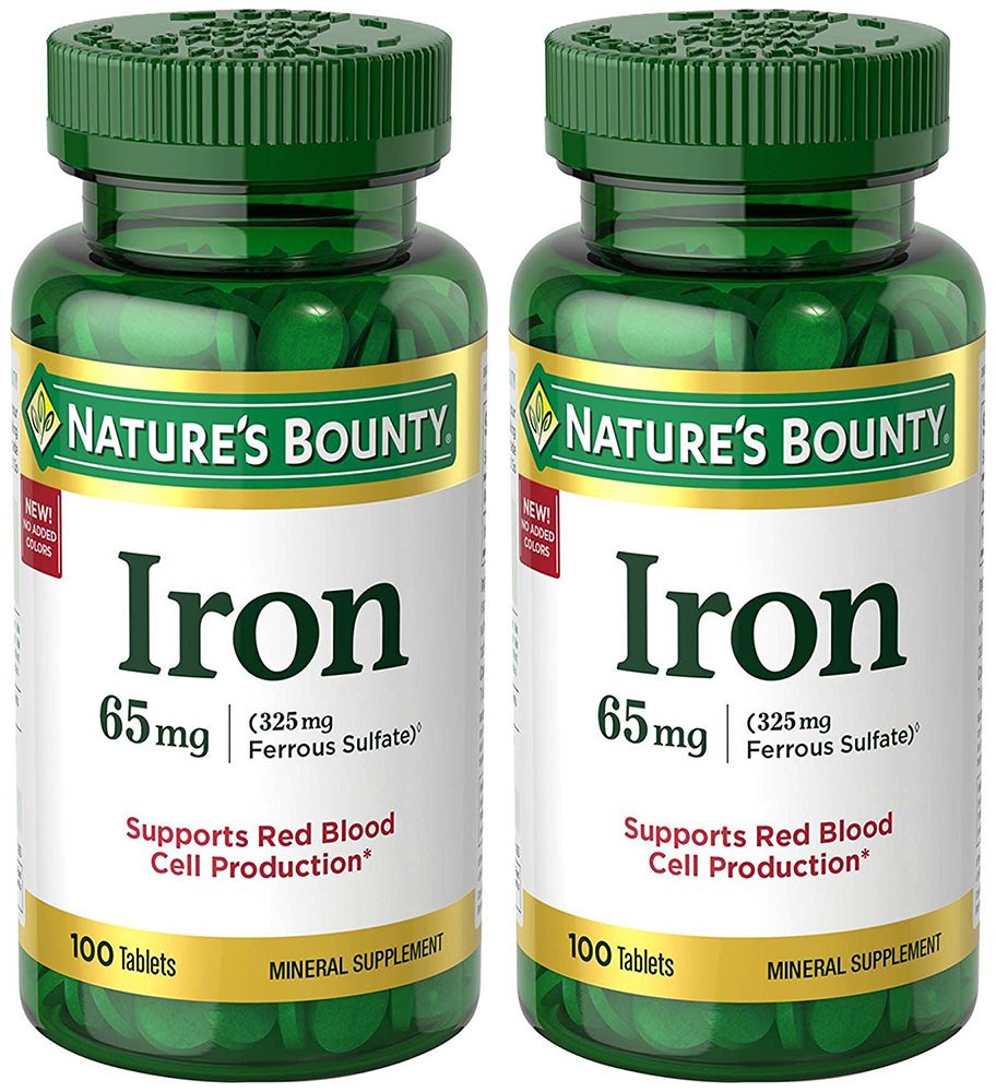 Nature's Bounty iron supplement for energy