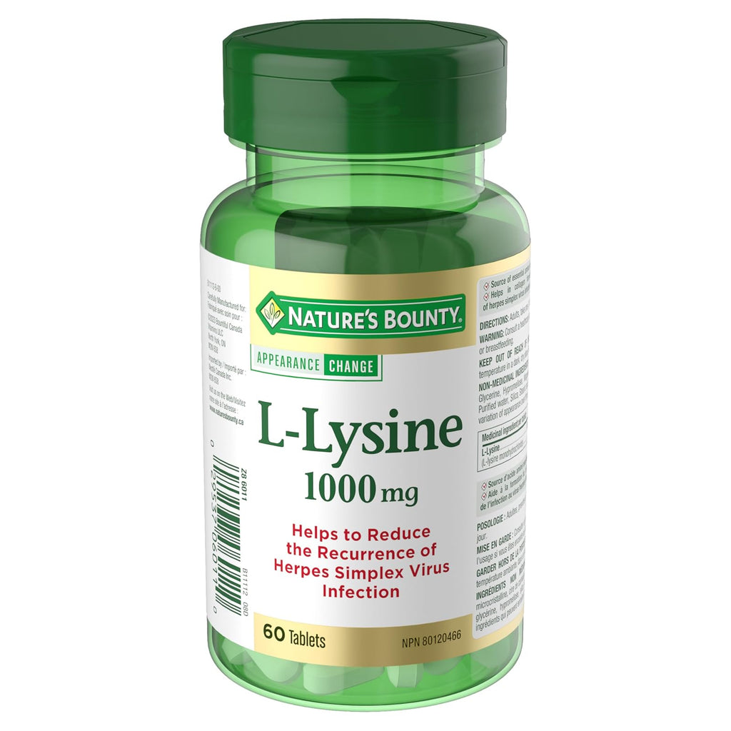 Nature's Bounty L-Lysine tablets