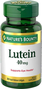 Nature's Bounty lutein softgels for eye health
