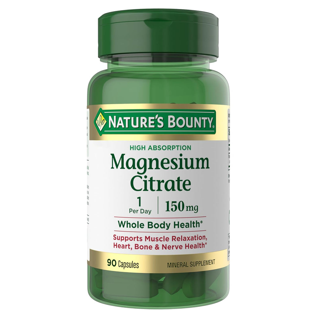 Nature's Bounty magnesium citrate capsules
