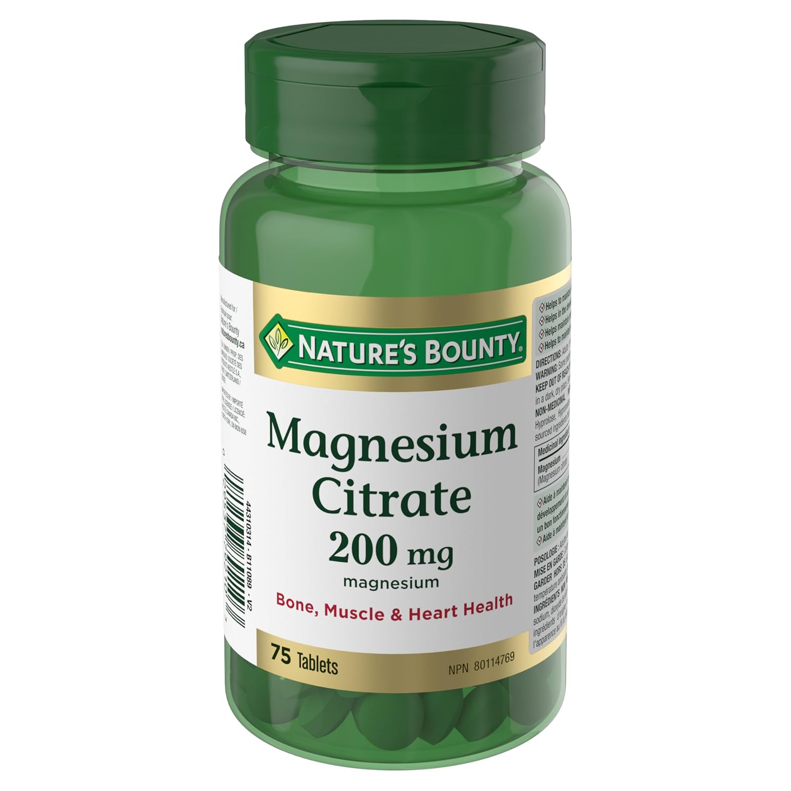 Nature's Bounty magnesium citrate supplement