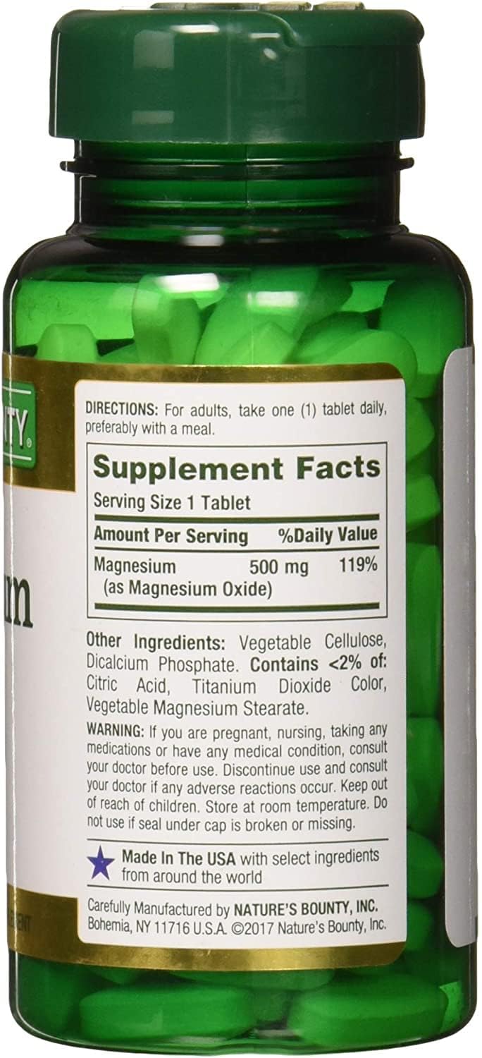 Nature's Bounty magnesium for better sleep