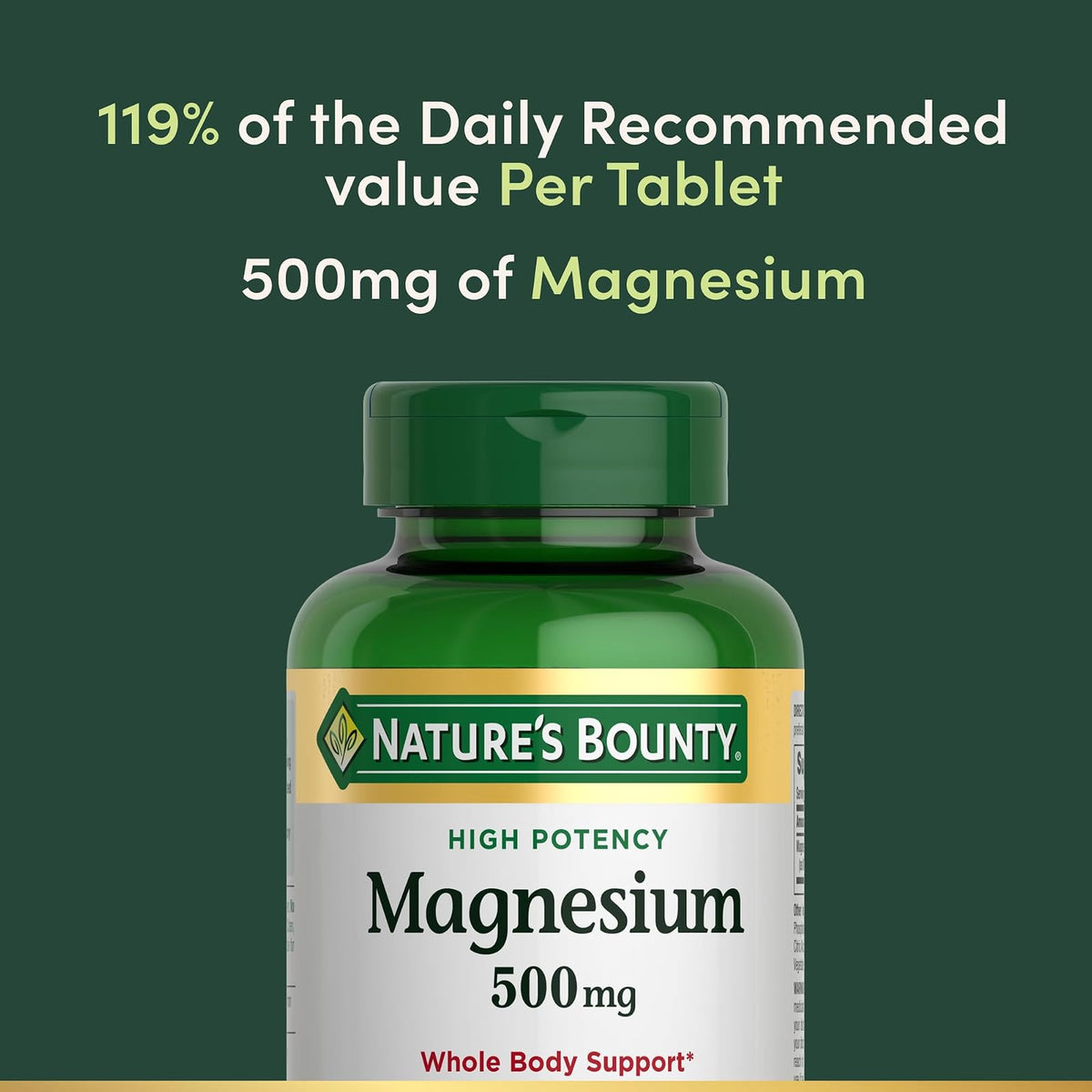 Nature's Bounty magnesium for better sleep