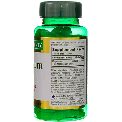 Nature's Bounty magnesium for energy boost