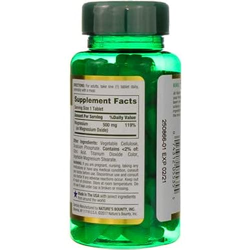Nature's Bounty magnesium for overall wellness