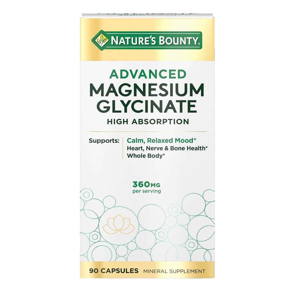 Nature's Bounty magnesium glycinate capsules