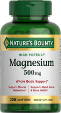 Nature's Bounty magnesium supplement tablets
