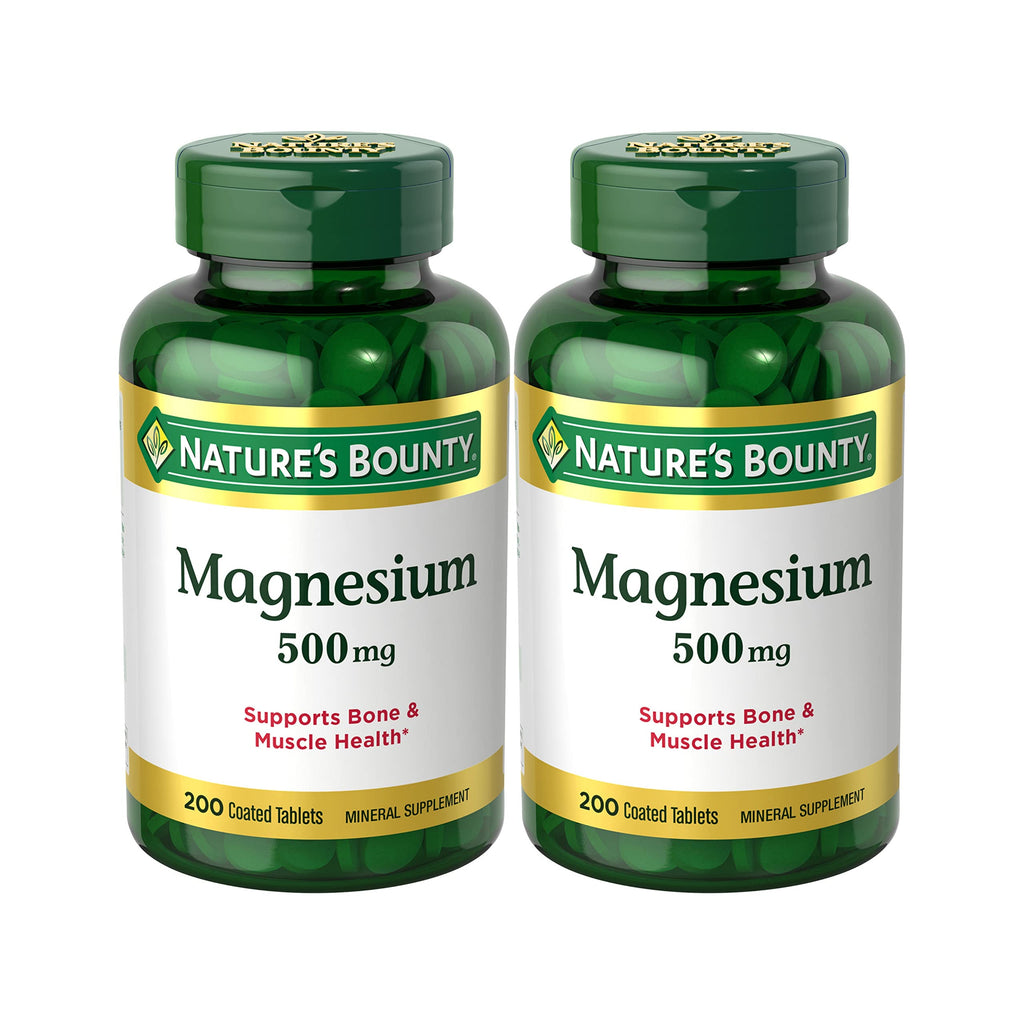 Nature's Bounty magnesium tablets for wellness
