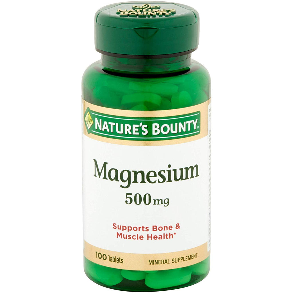 Nature's Bounty magnesium tablets for wellness