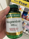 Nature's Bounty magnesium tablets for wellness