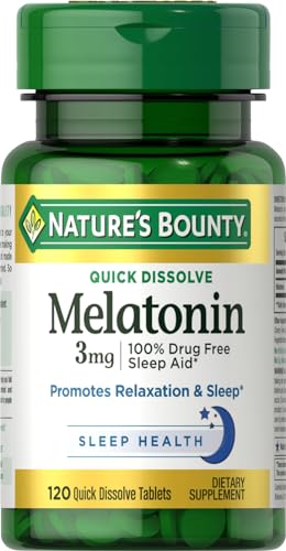 Nature's Bounty melatonin for restful sleep