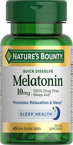 Nature's Bounty melatonin quick dissolve tablets