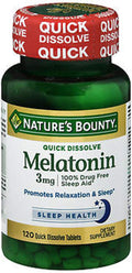 Nature's Bounty melatonin quick dissolve tablets