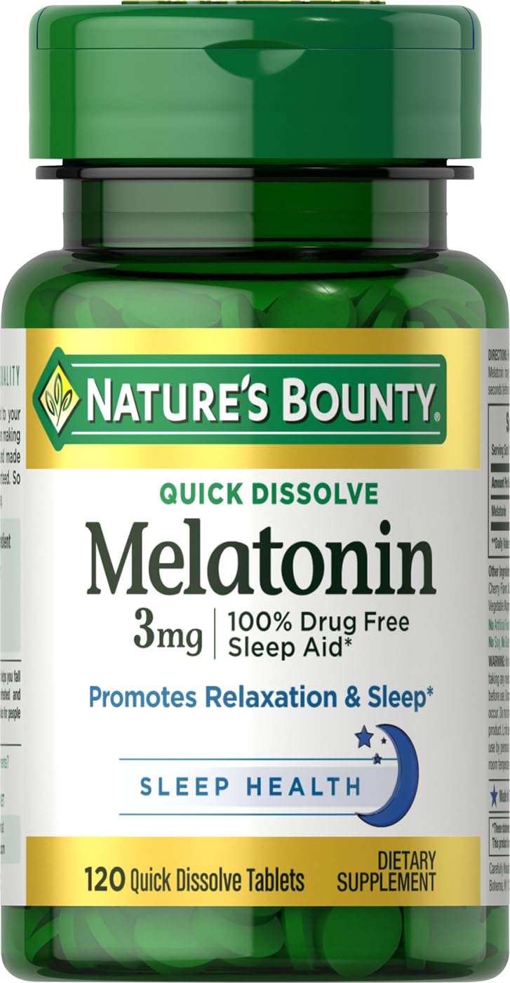Nature's Bounty melatonin quick dissolve tablets