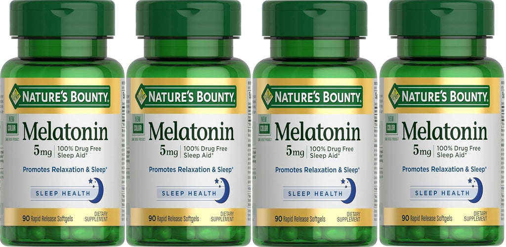 Nature's Bounty melatonin softgels for sleep