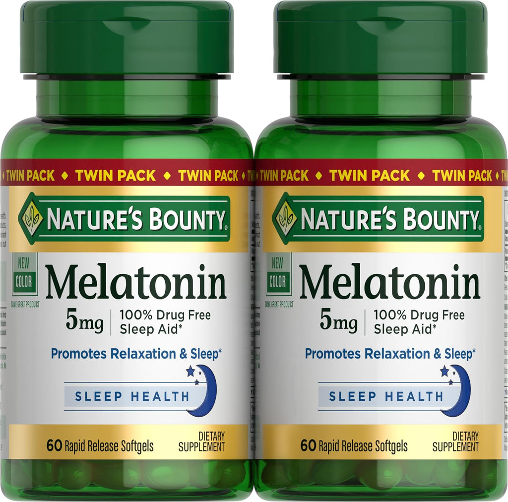 Nature's Bounty melatonin softgels for sleep