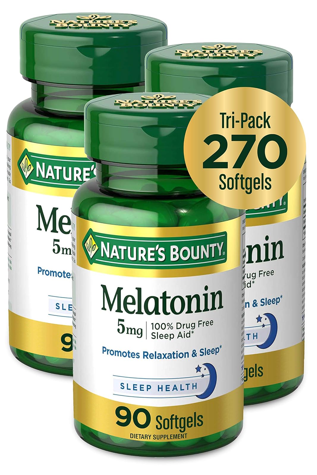 Nature's Bounty melatonin tablets for sleep