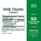 Nature's Bounty milk thistle softgels