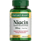 Nature's Bounty Niacin 500 mg capsules