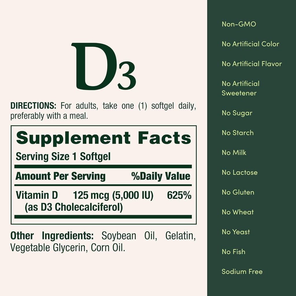 Nature's Bounty softgels for daily wellness