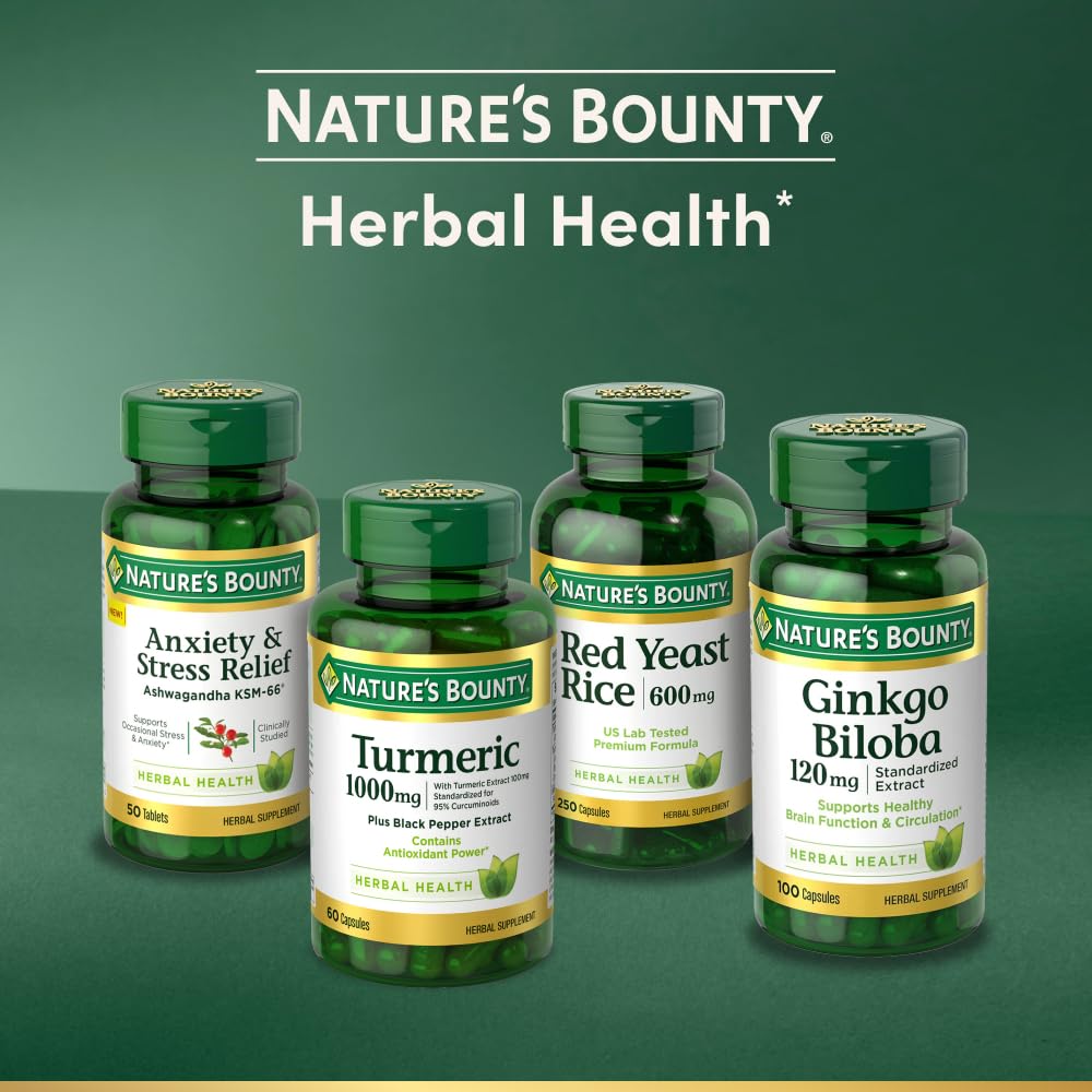 Nature's Bounty turmeric capsules for daily health