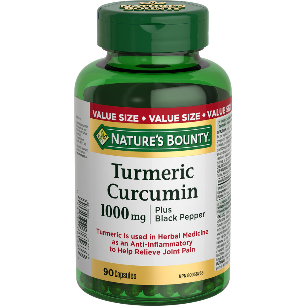 Nature's Bounty turmeric capsules for wellness