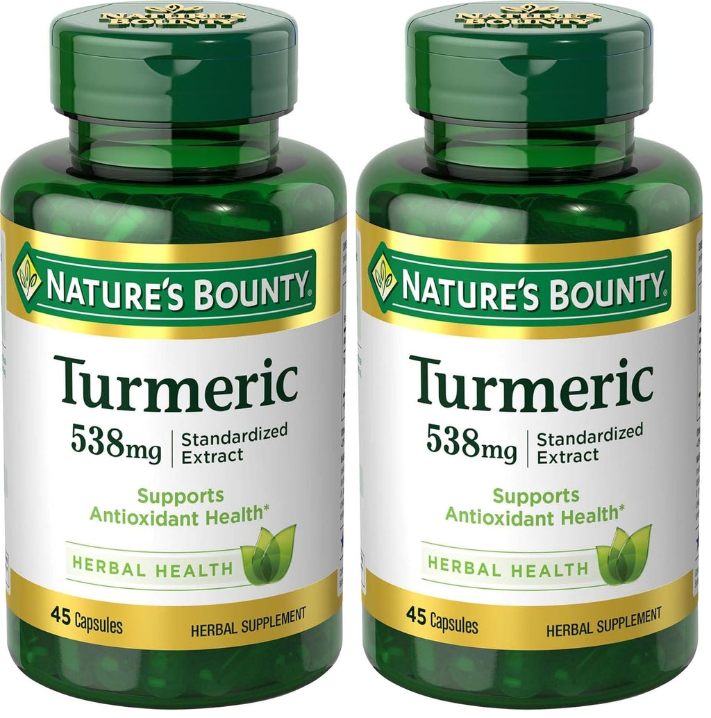 Nature's Bounty turmeric capsules for wellness