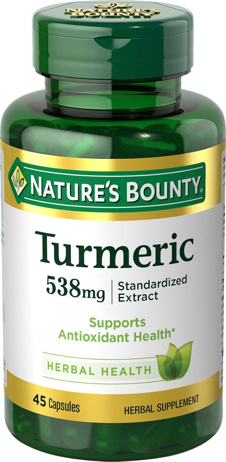 Nature's Bounty turmeric capsules for wellness