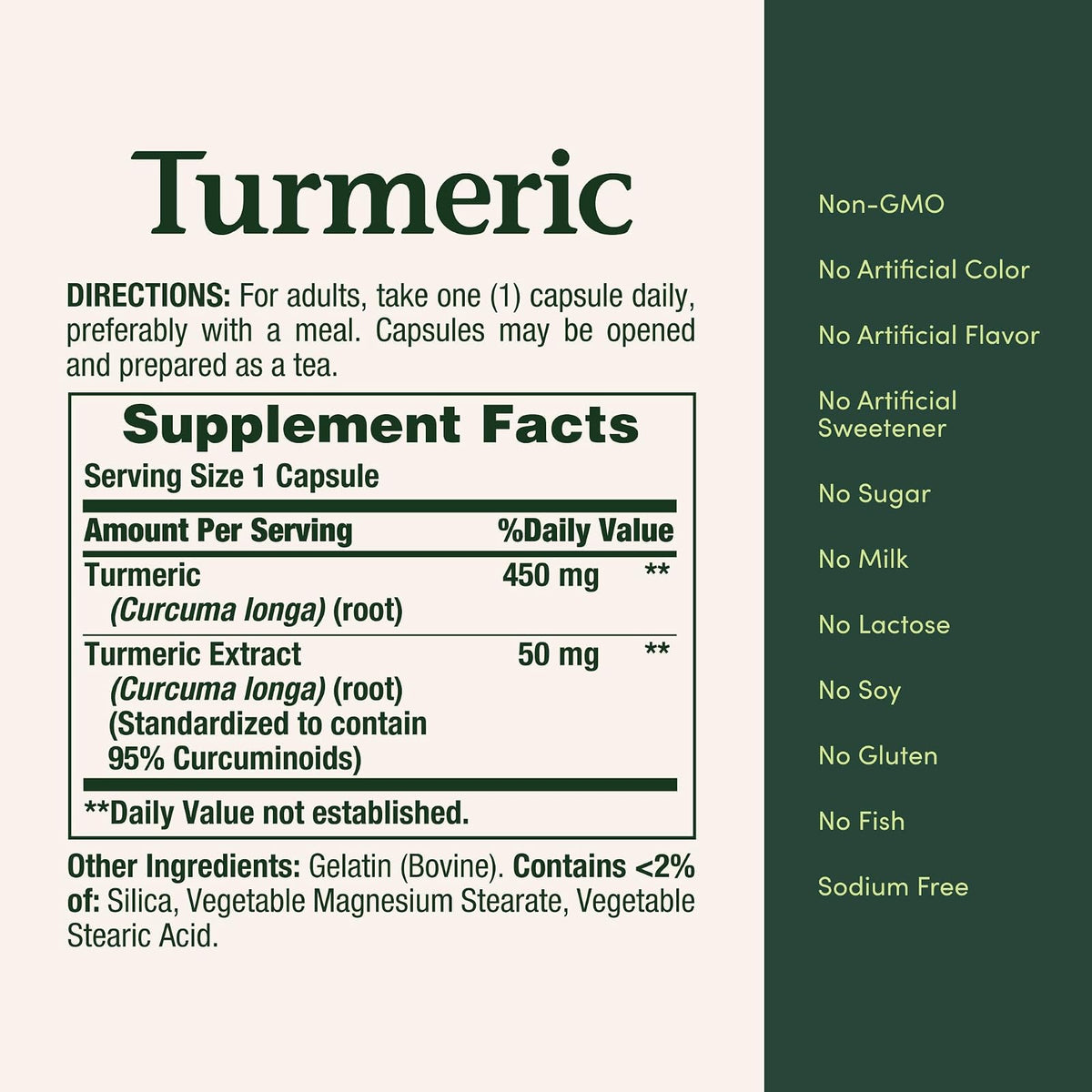 Nature's Bounty turmeric for antioxidant benefits