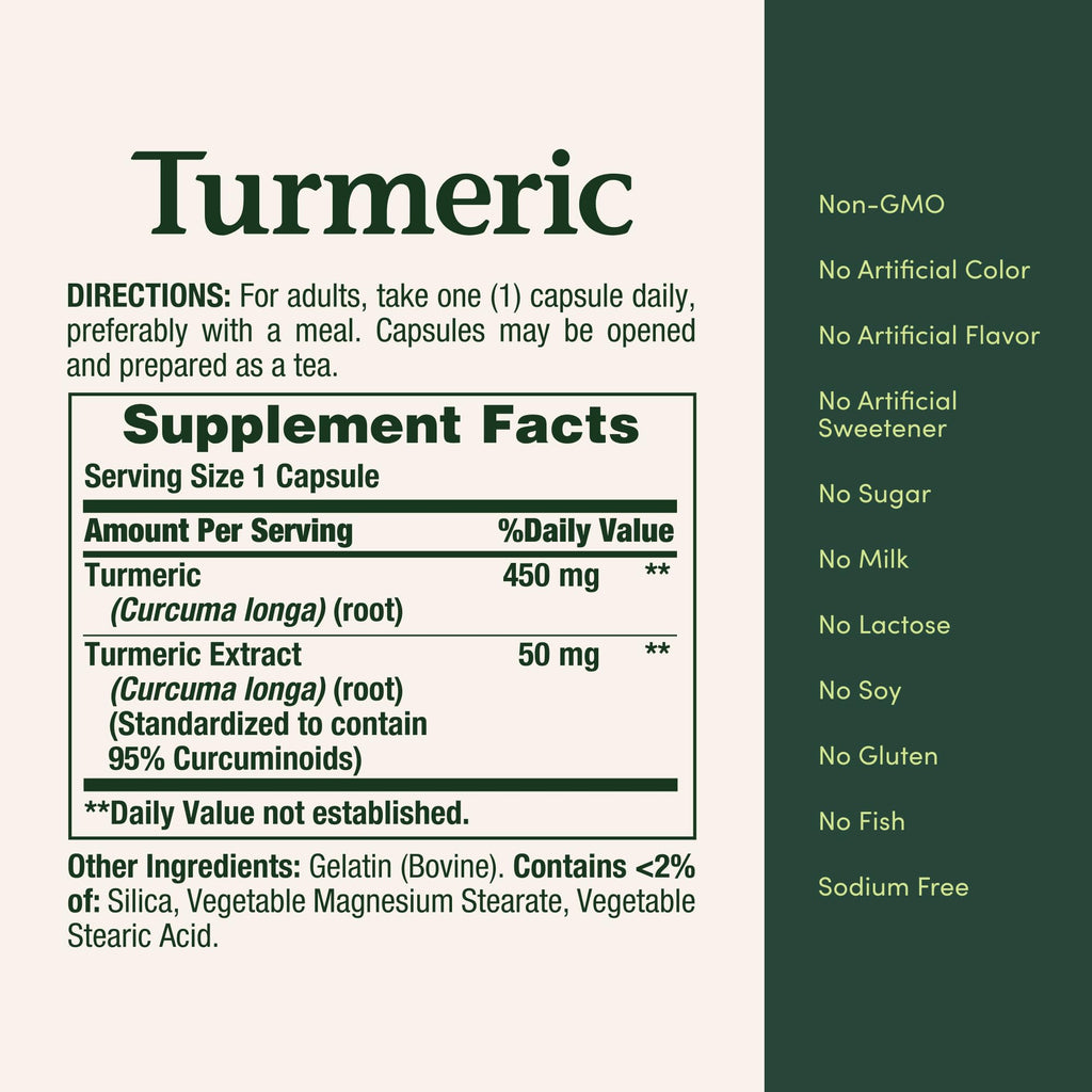 Nature's Bounty turmeric for inflammation