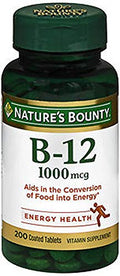 Nature's Bounty Vitamin B-12 supplements