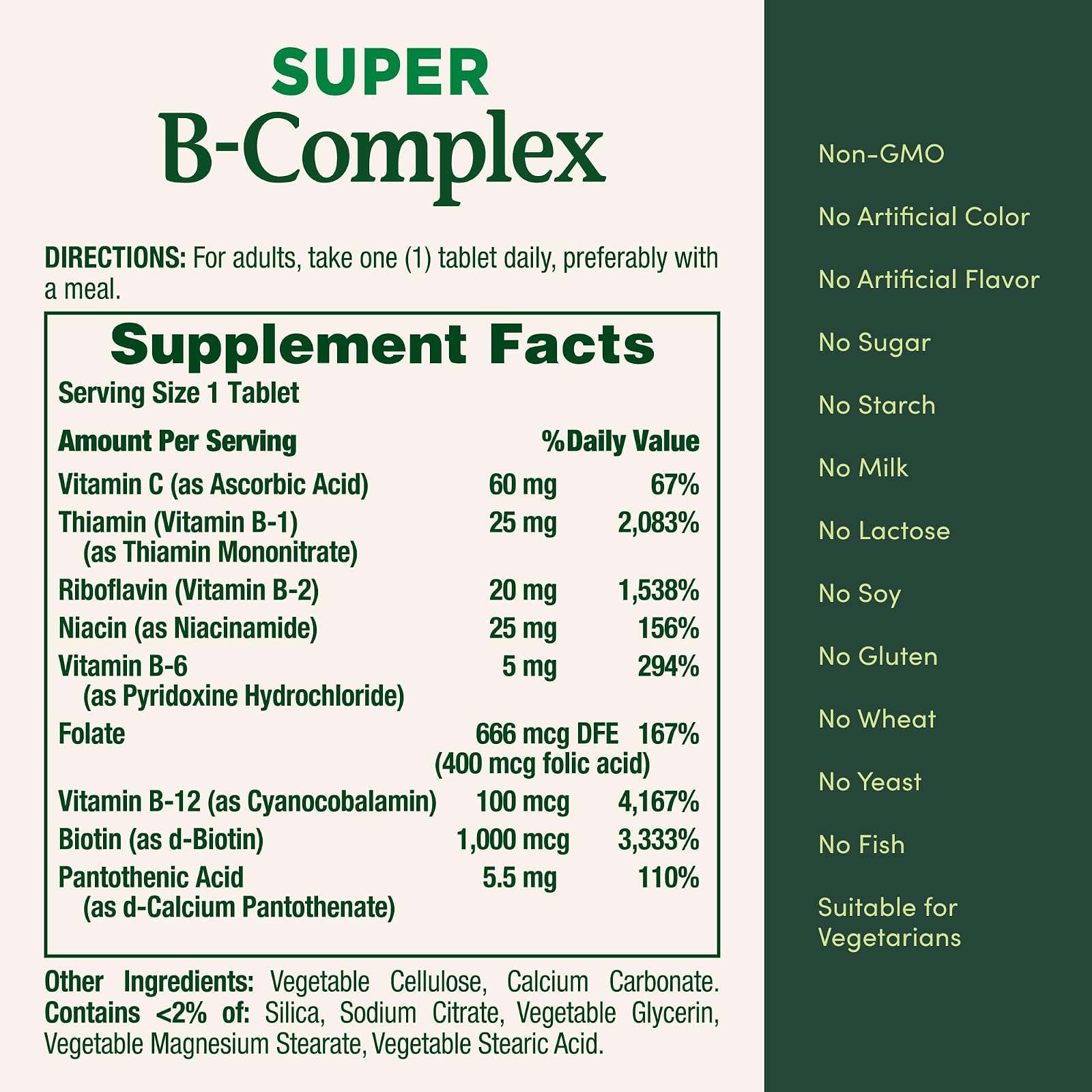 Nature's Bounty vitamin b complex benefits
