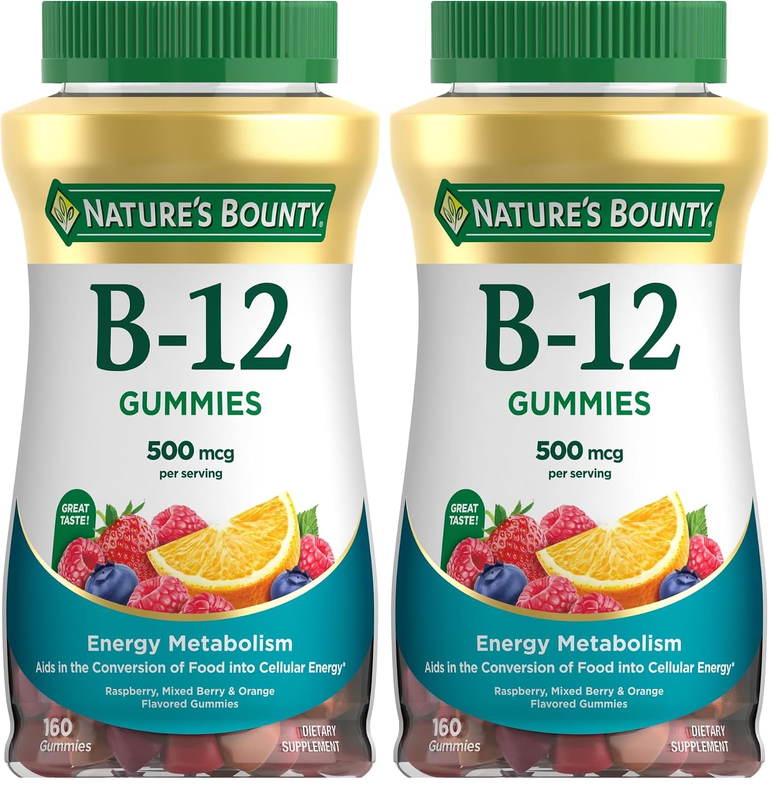 Nature's Bounty Vitamin B12 gummy supplements