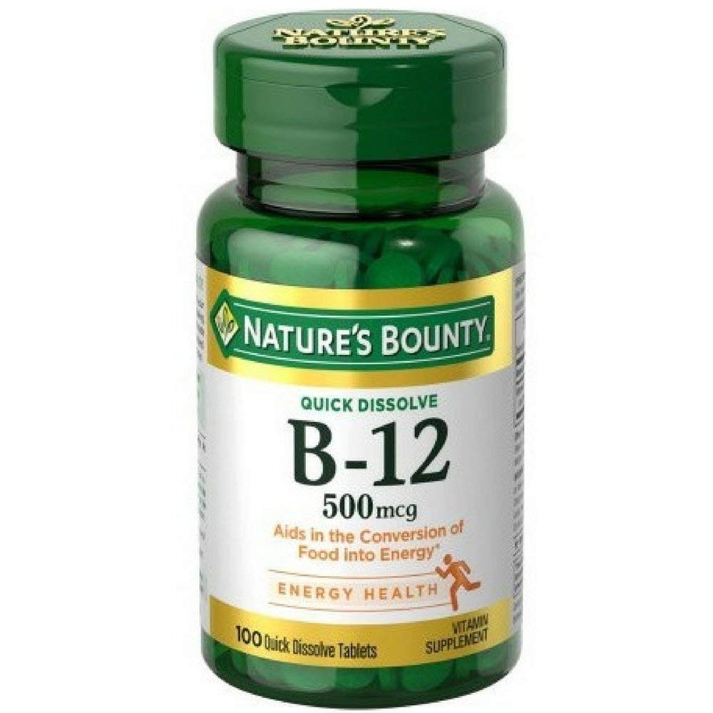 Nature's Bounty vitamin B12 microlozenges