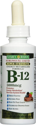 Nature's Bounty vitamin B12 sublingual liquid