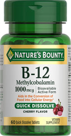 Nature's Bounty vitamin B12 tablets