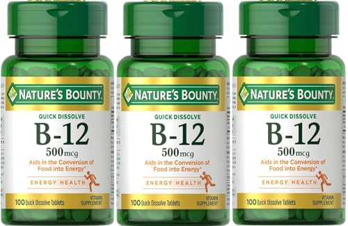 Nature's Bounty vitamin B12 tablets