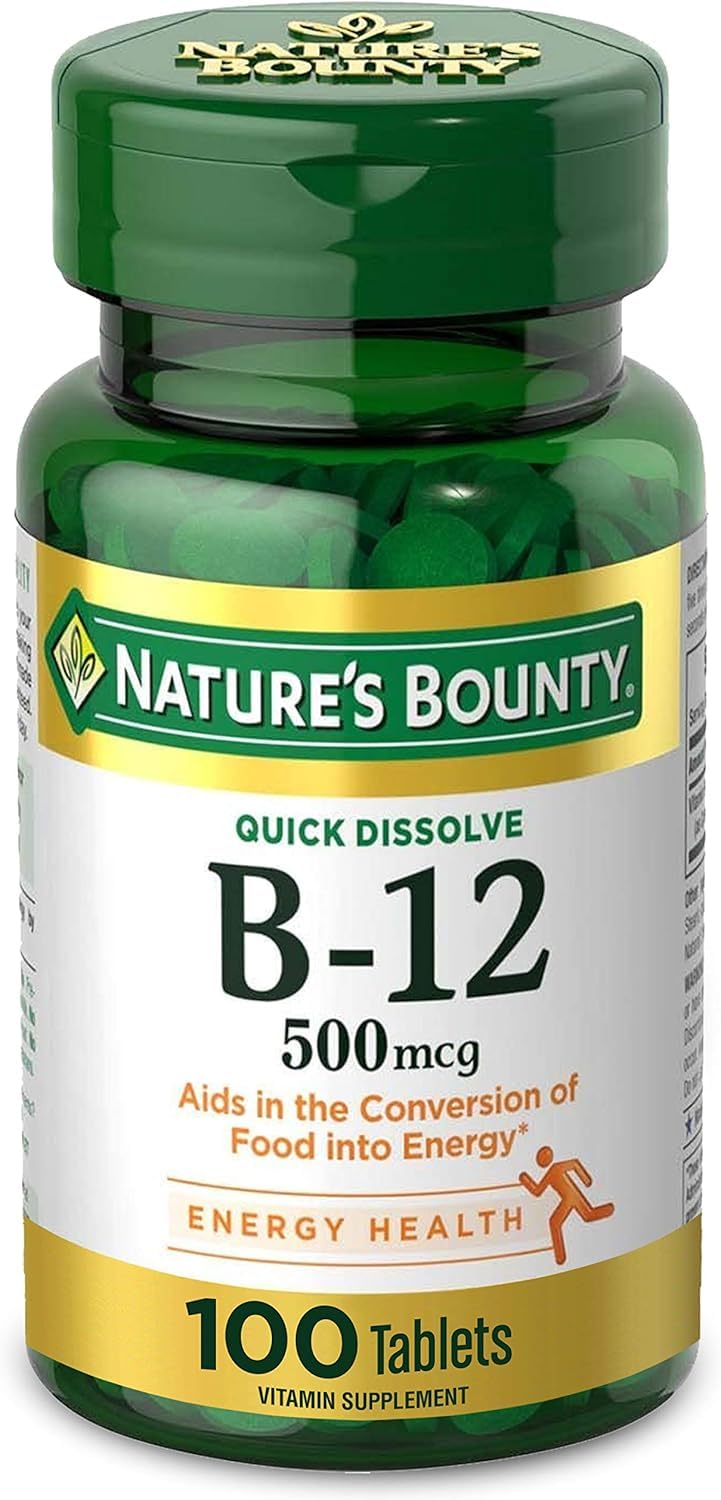Nature's Bounty vitamin B12 tablets