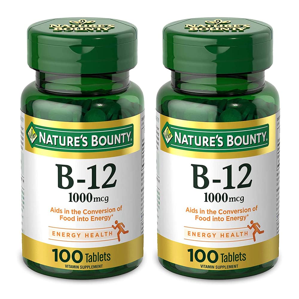 Nature's Bounty vitamin B12 tablets