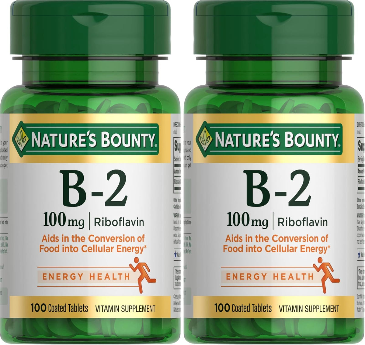 Nature's Bounty Vitamin B2 capsules