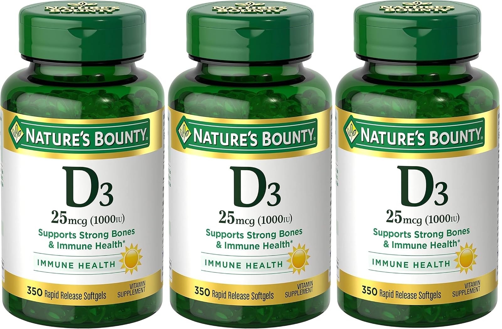 Nature's Bounty Vitamin D softgels