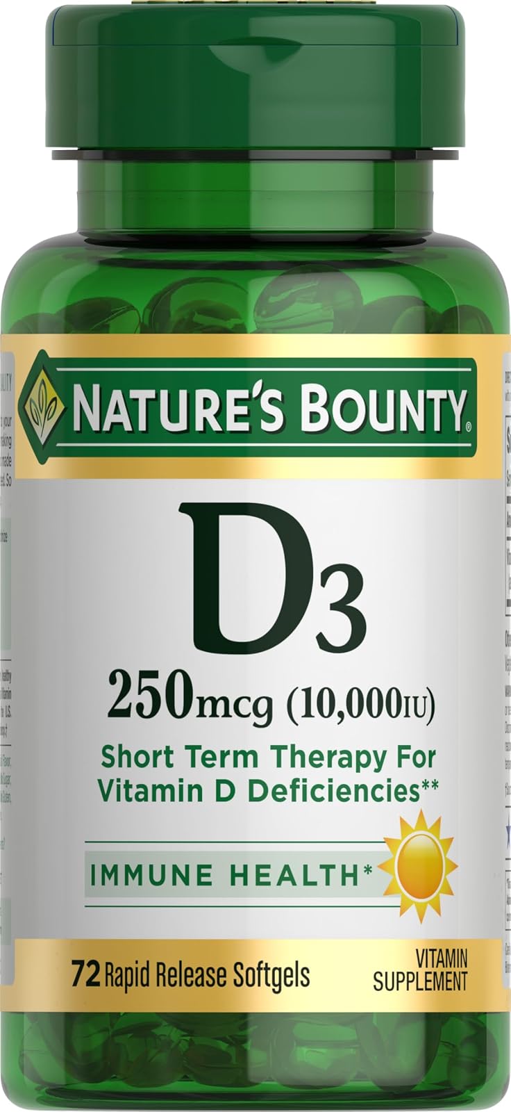Nature's Bounty vitamin D softgels