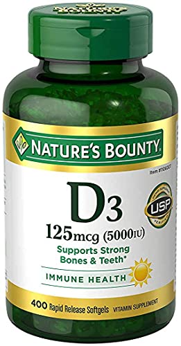 Nature's Bounty Vitamin D3 benefits