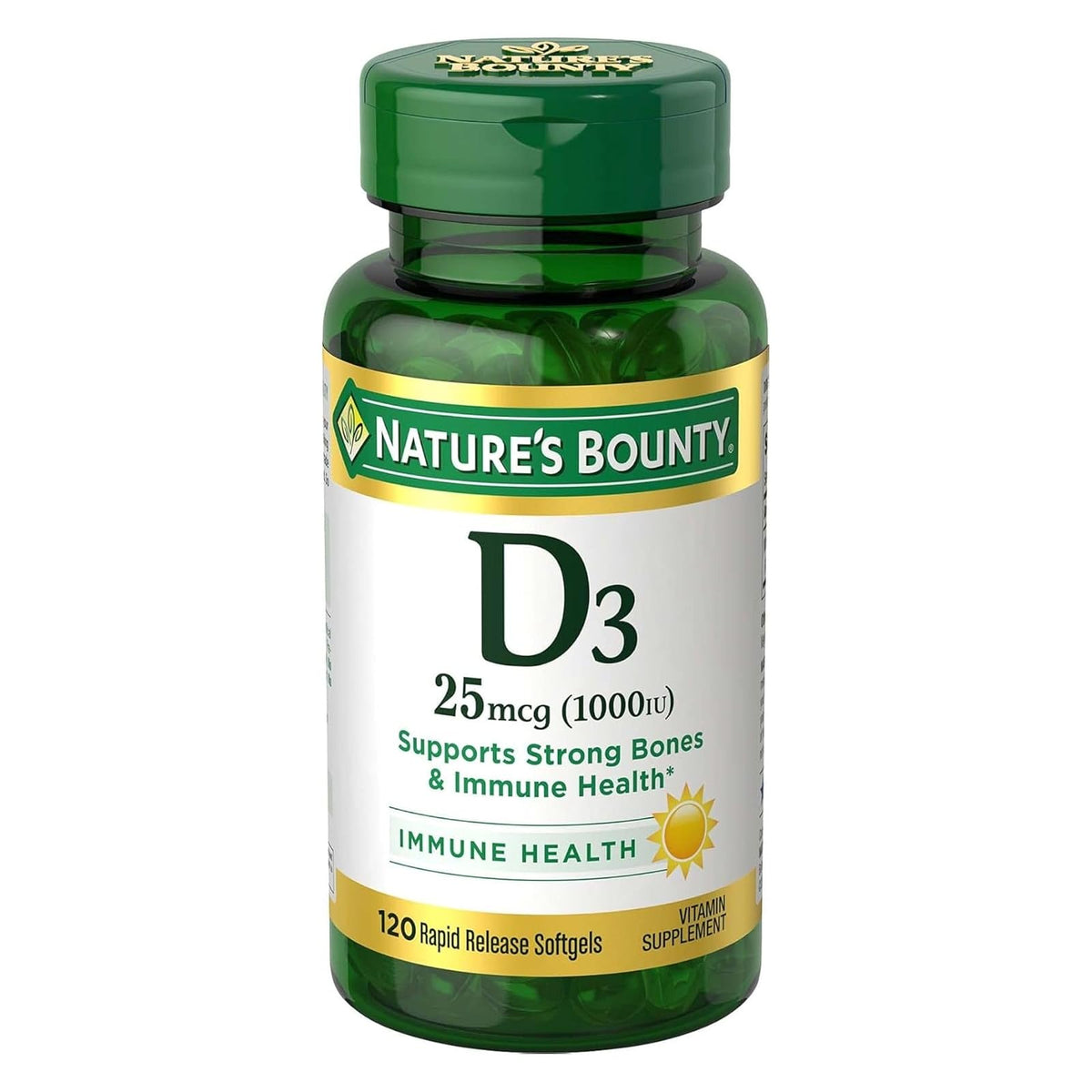 Nature's Bounty Vitamin D3 soft gels