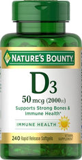 Nature's Bounty Vitamin D3 softgels