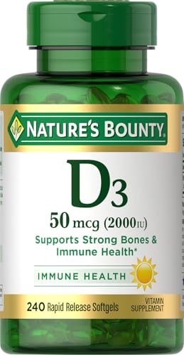 Nature's Bounty Vitamin D3 softgels
