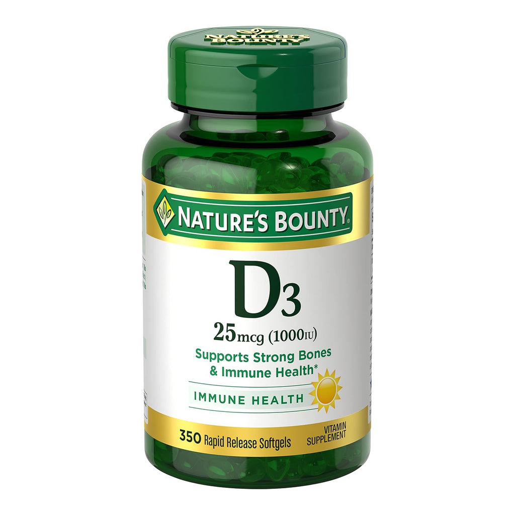 Nature's Bounty vitamin D3 softgels