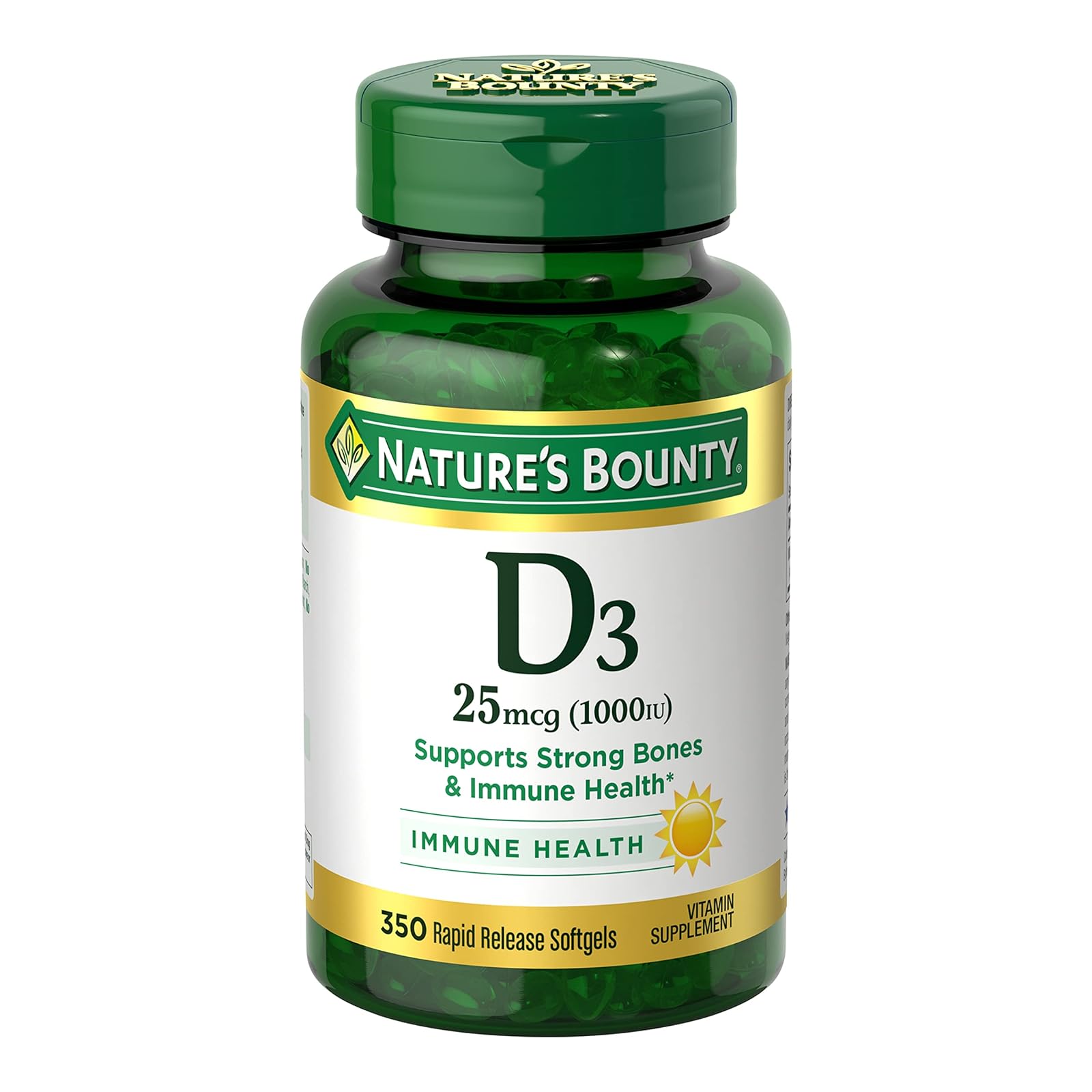 Nature's Bounty vitamin D3 softgels