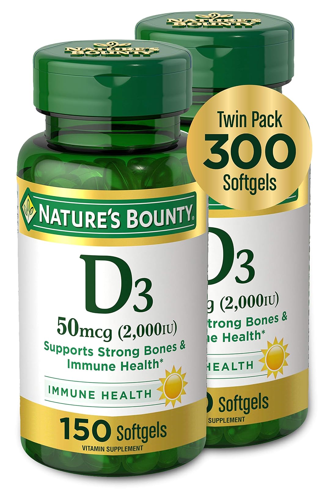 Nature's Bounty vitamin D3 softgels
