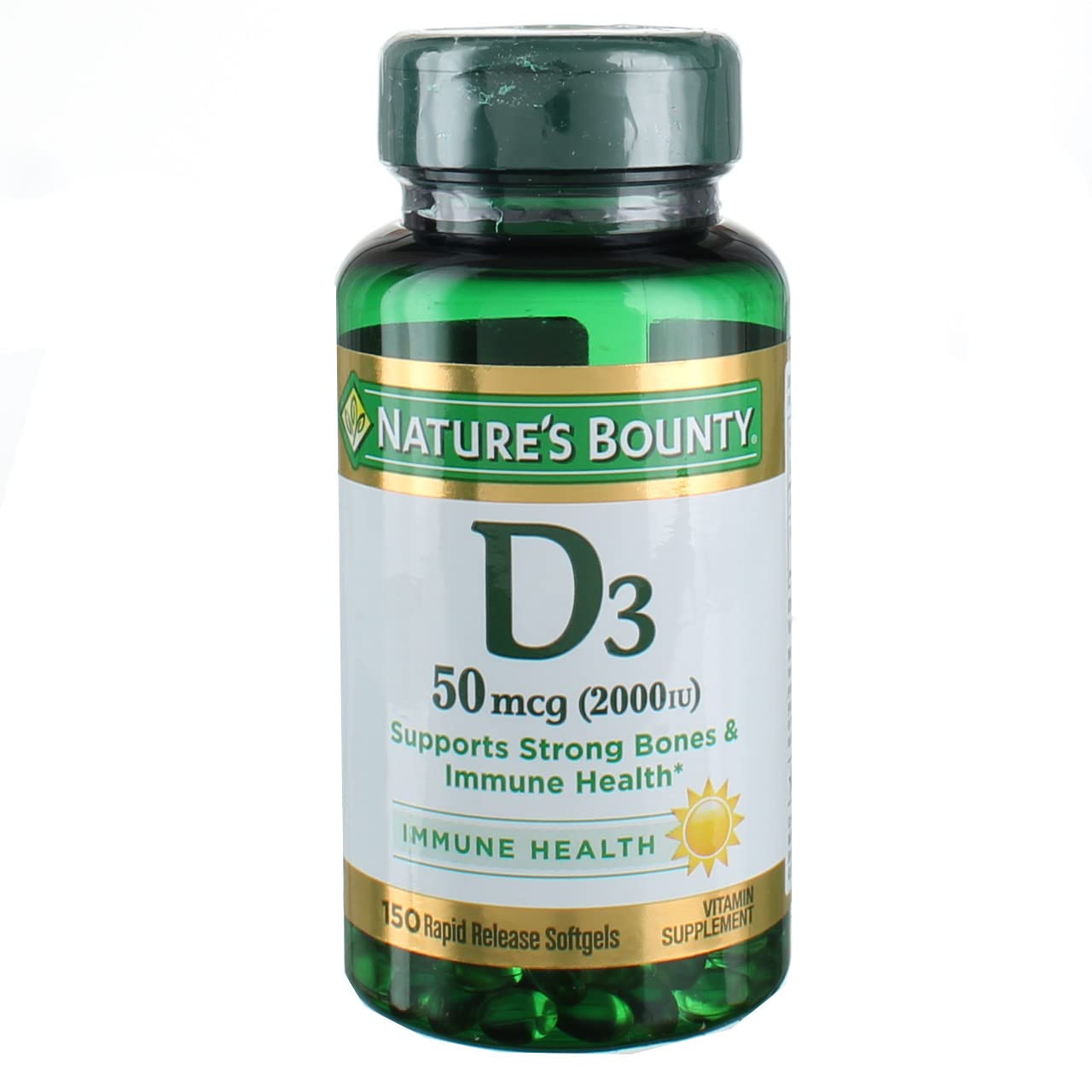 Nature's Bounty vitamin D3 softgels